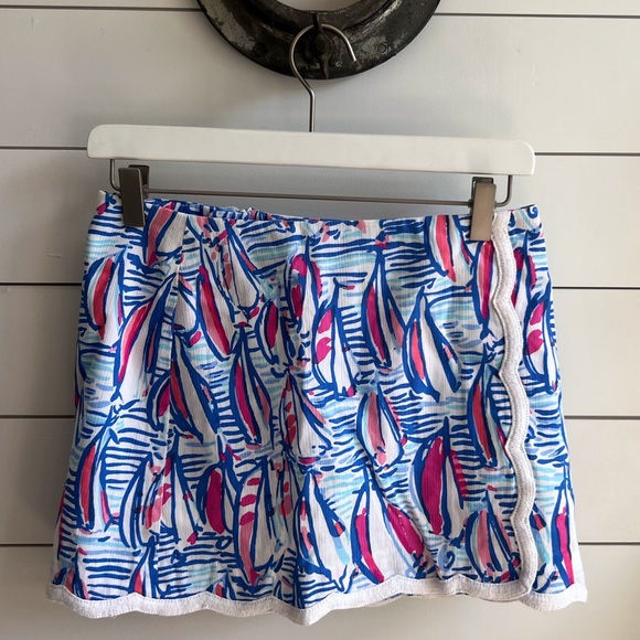 Lilly Pulitzer | Skirts | Lilly Pulitzer Michelina Skort Size Red Right ...